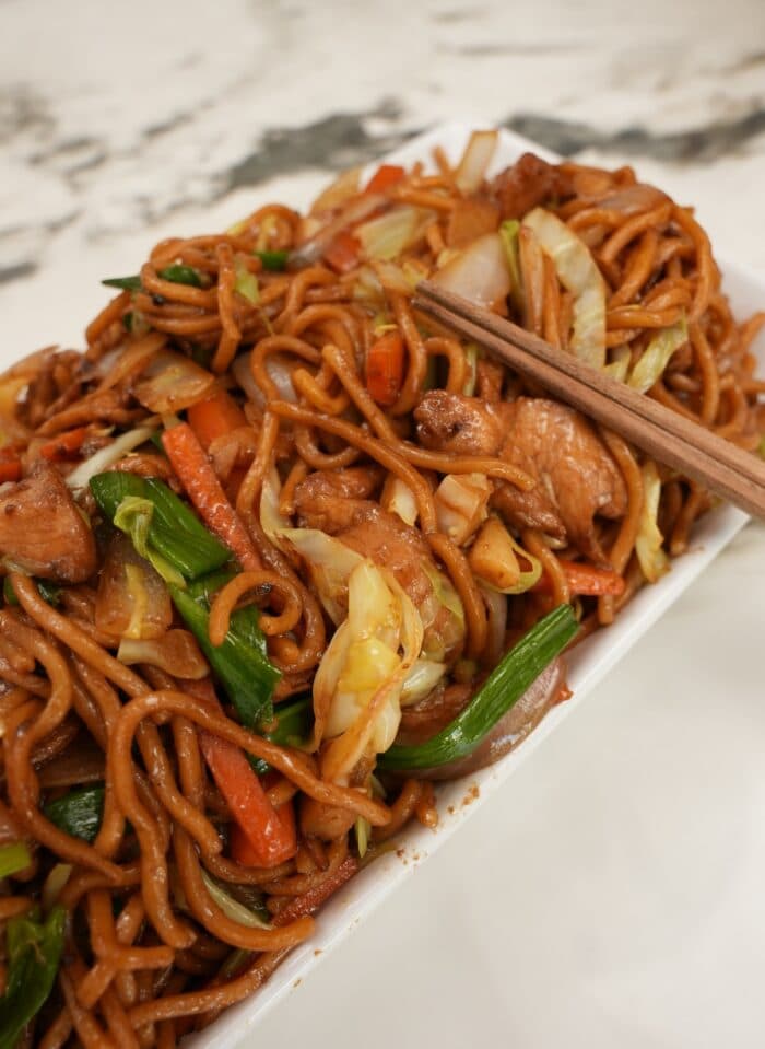 Chicken Lo Mein - CJ Eats Recipes