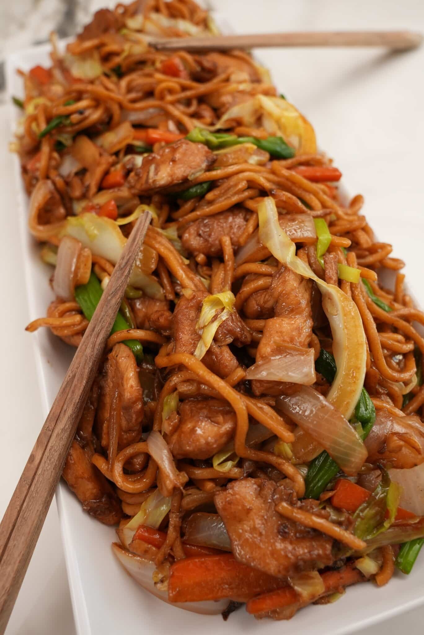 Chicken Lo Mein - CJ Eats Recipes
