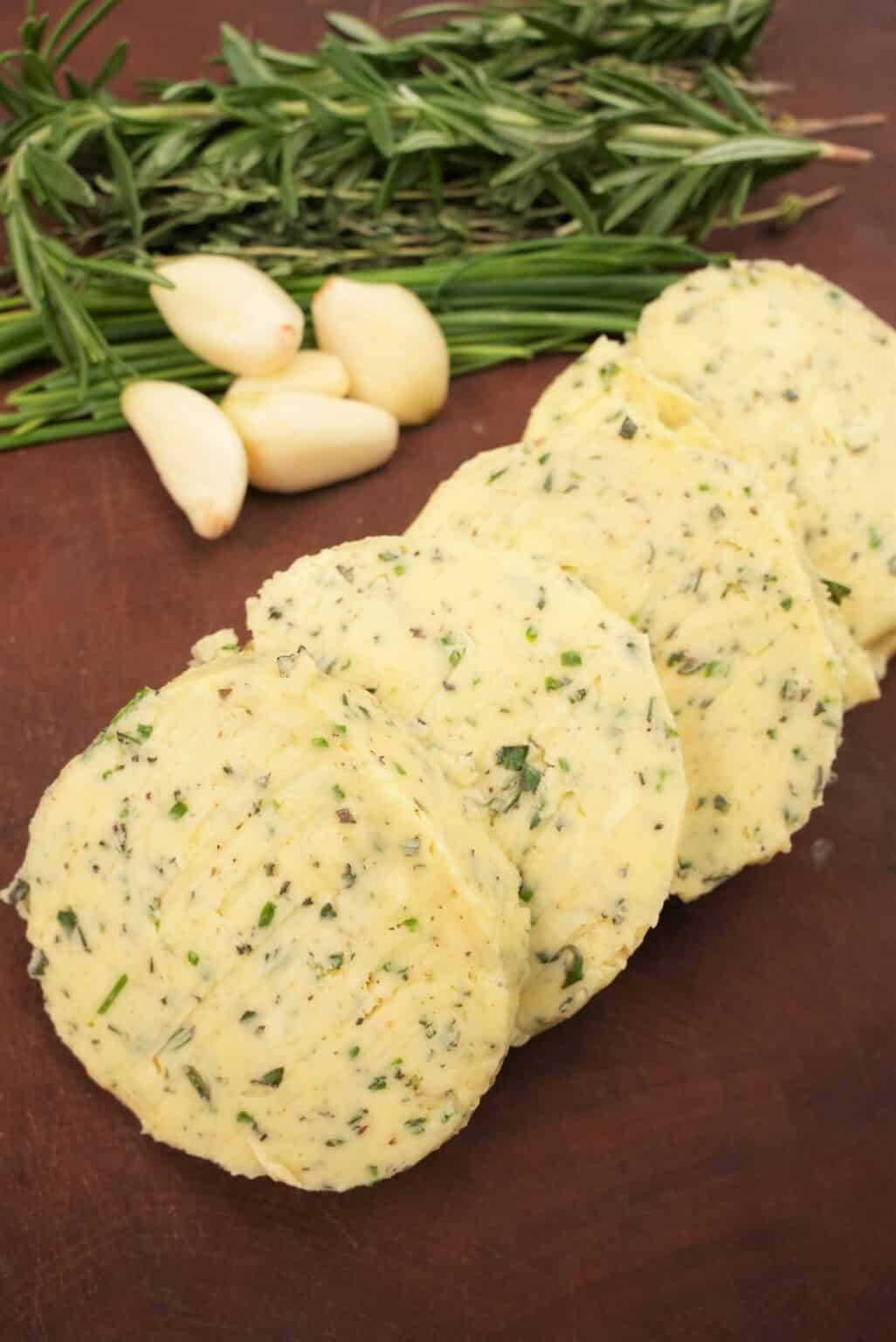 Easy Garlic Herb Compound Butter (VIDEO) - CJ Eats Recipes