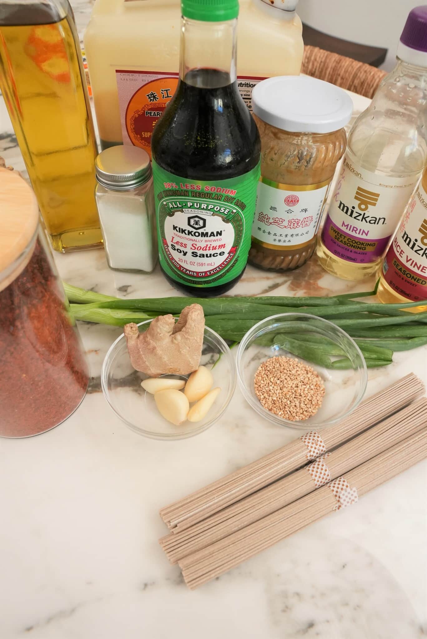 Creamy Spicy Sesame Soba - CJ Eats Recipes