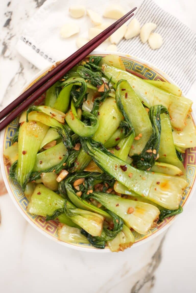 Chili Garlic Bok Choy - CJ Eats Recipes