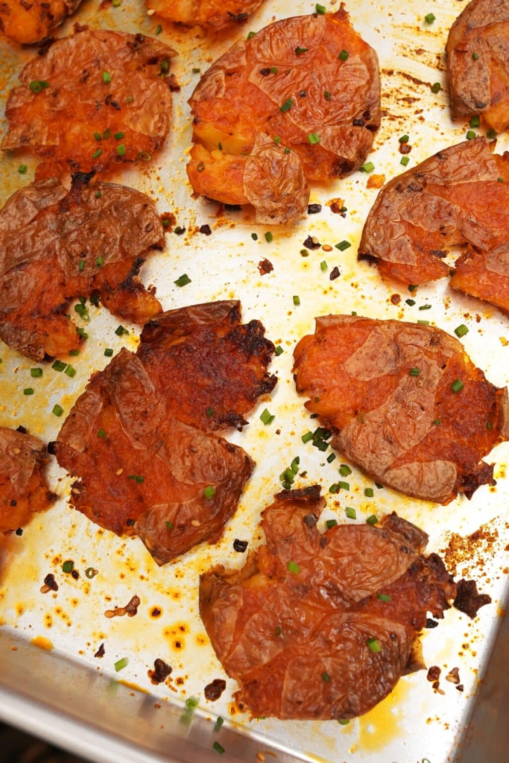 Chili Oil Smashed Potatoes (SUPER CRISPY!) - CJ Eats Recipes