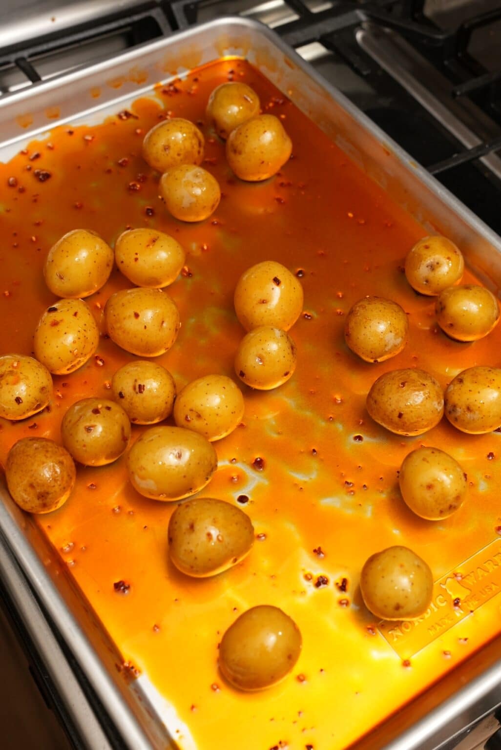 Chili Oil Smashed Potatoes (SUPER CRISPY!) - CJ Eats Recipes