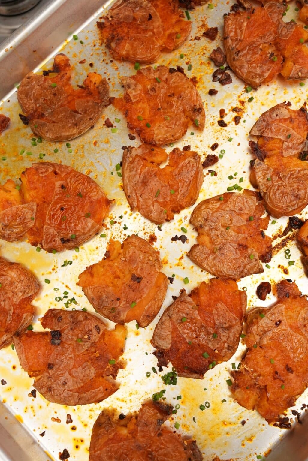 Chili Oil Smashed Potatoes (SUPER CRISPY!) - CJ Eats Recipes