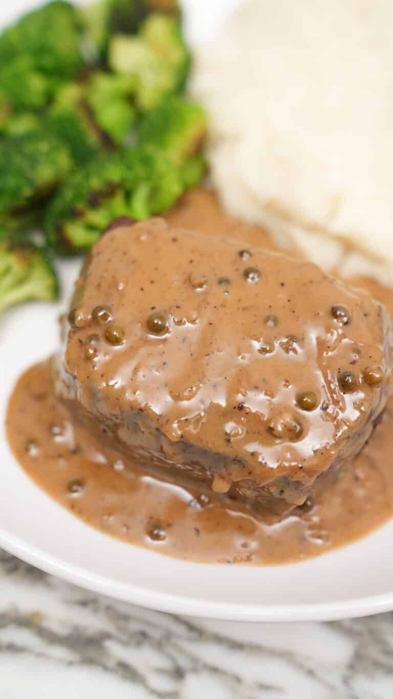 Peppercorn Sauce for Steak (VIDEO) - CJ Eats Recipes