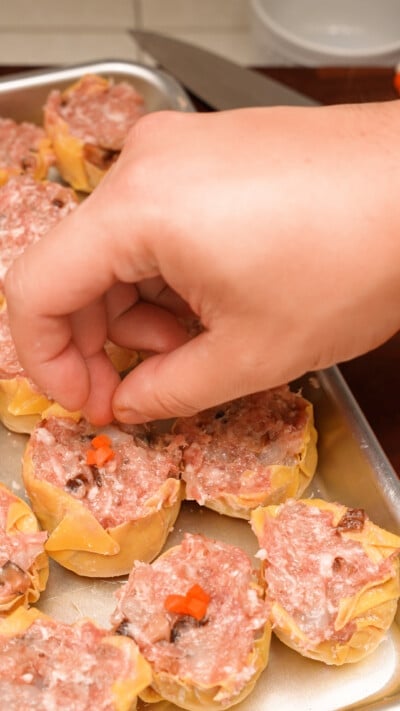 Siu Mai (or Shu Mai) - Tastes Just Like Dim Sum! (Video) - CJ Eats Recipes