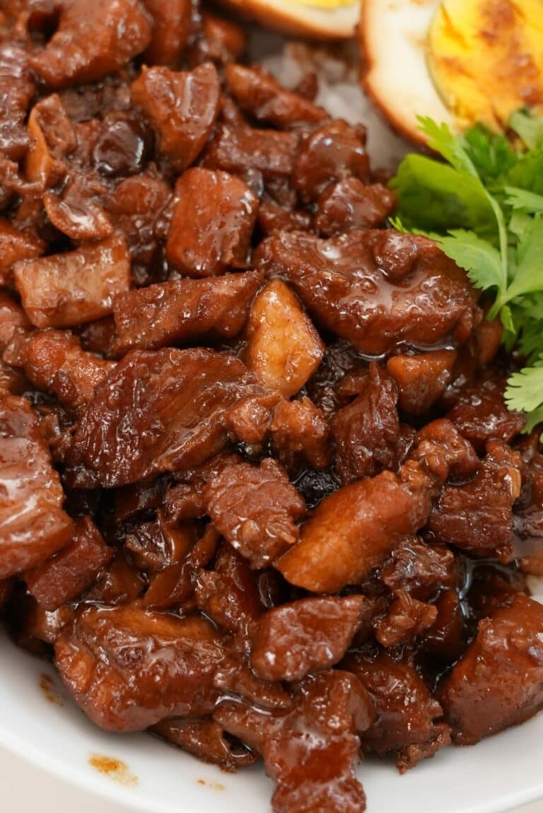 Lu Rou Fan (Taiwanese Braised Pork Rice) - EASY! - CJ Eats Recipes