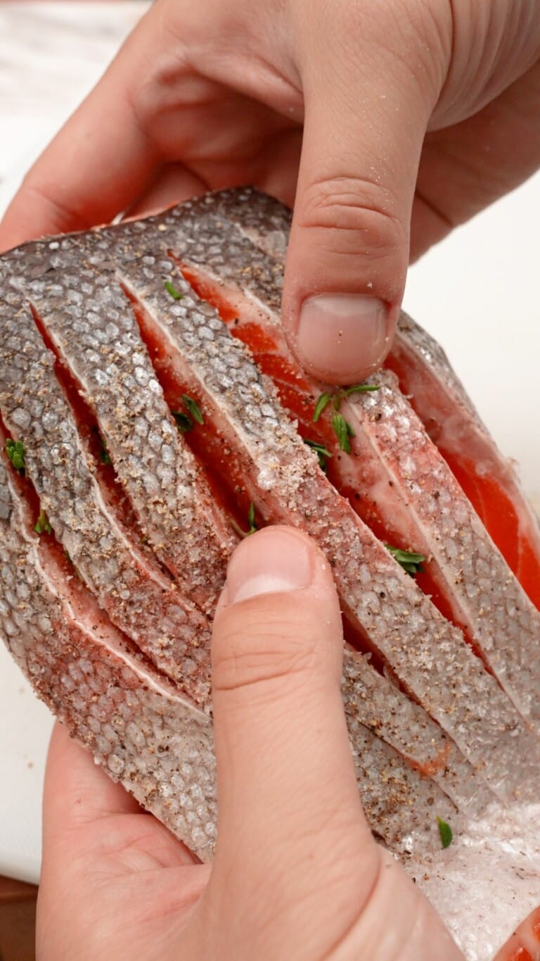 Pan Seared Salmon - Perfect Crispy Skin! (VIDEO) - CJ Eats Recipes