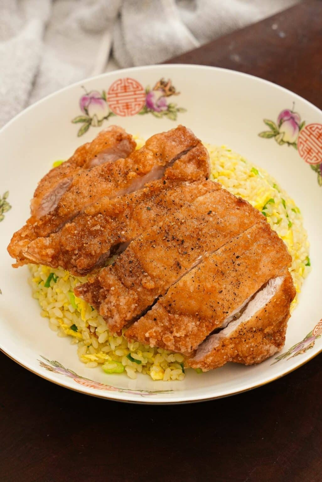 Din Tai Fung Pork Chop Fried Rice (COPYCAT) (VIDEO)